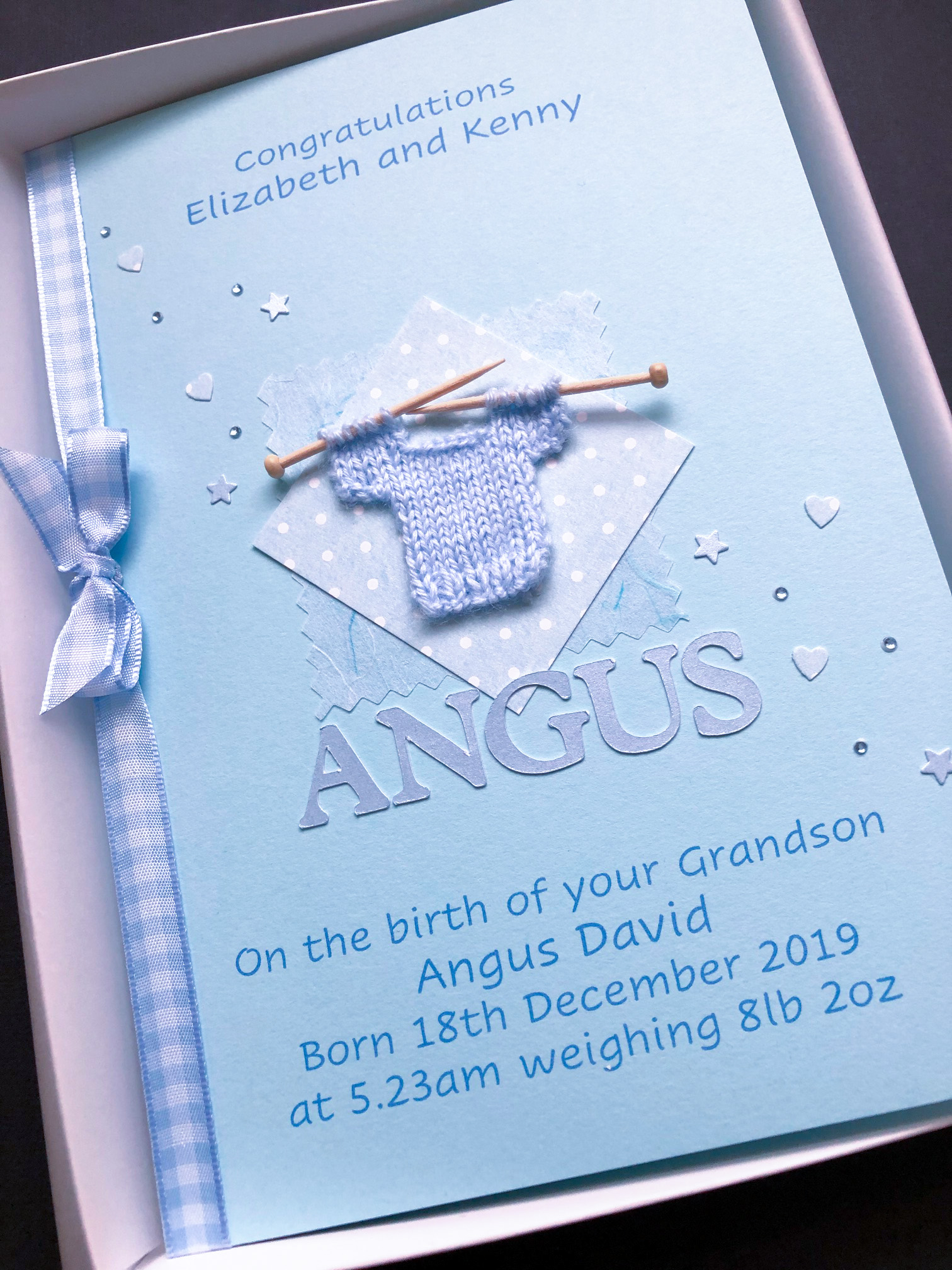 New Baby Jumper And Name Blue First Hand Cards new-baby-jumper-and-name-blue-first-hand-cards