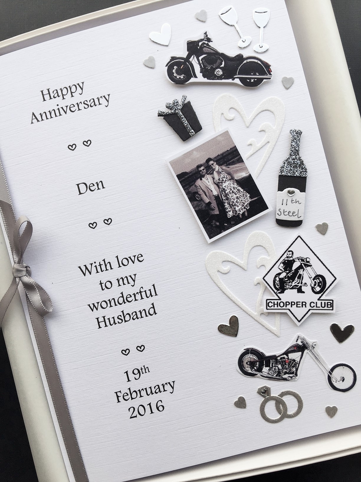 Anniversary vertical custom design